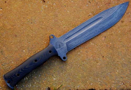 DARYL Bowie Camp knife - stage de forge, coutelier, au fil de la lame